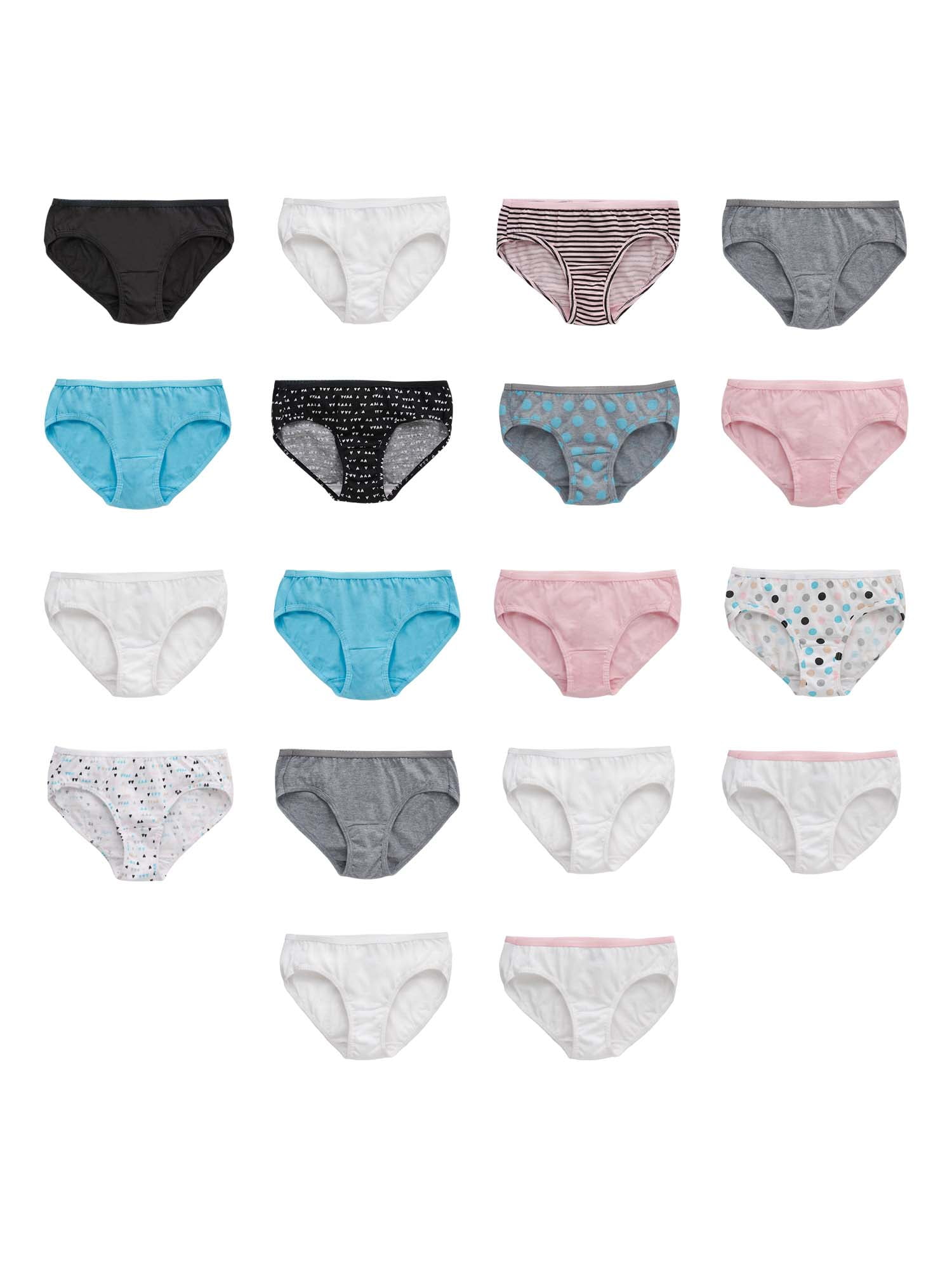Hanes Girls Core Cotton Hipster 14+4pk - Walmart.com