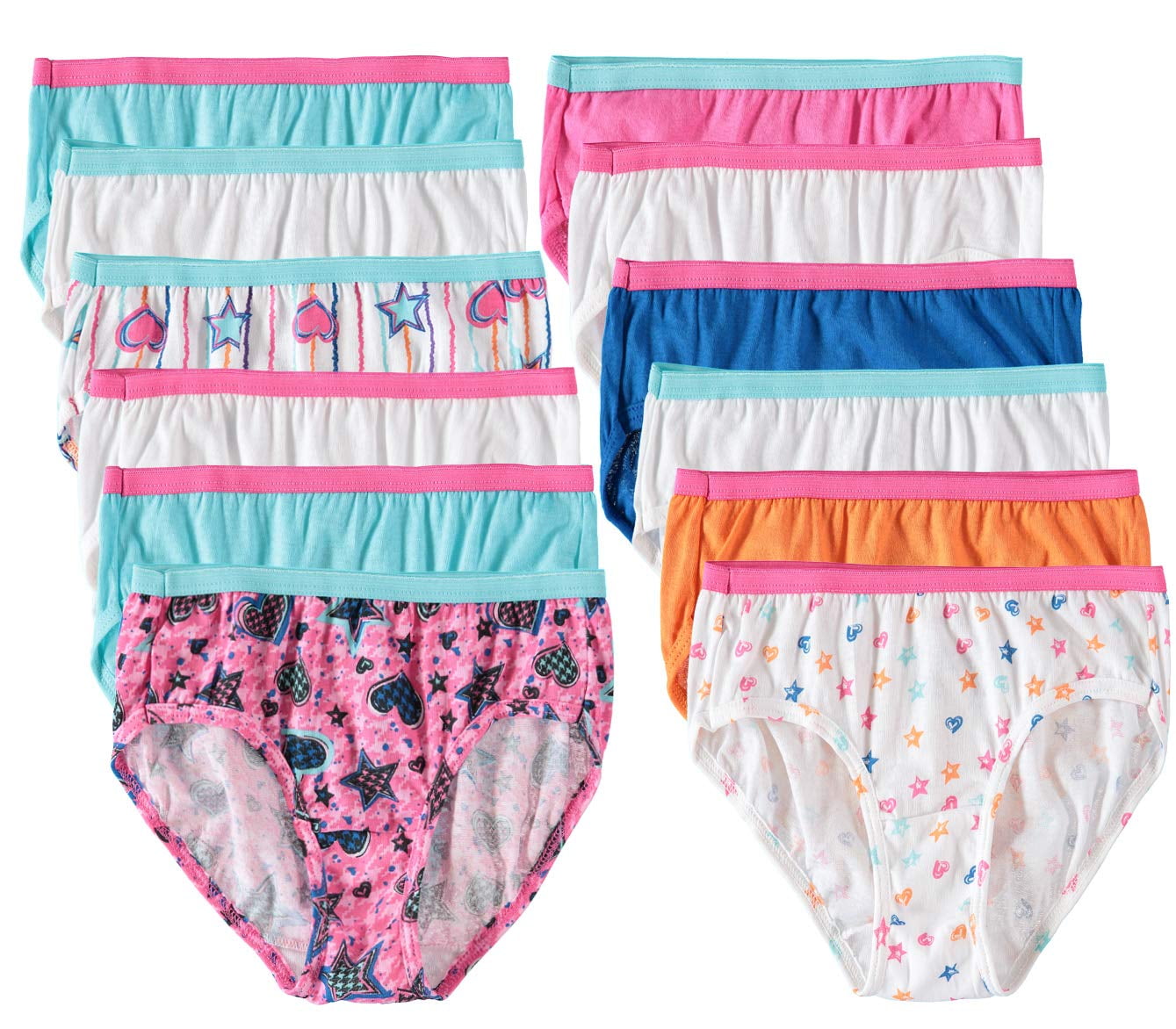 Hanes Girls' Hipster Multipack (colors and prints may vary) (Assorted ...