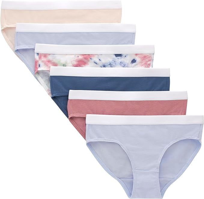 Hanes Girls' Originals Underwear,Boys'hort and Hipster Stretch Cotton,6 ...