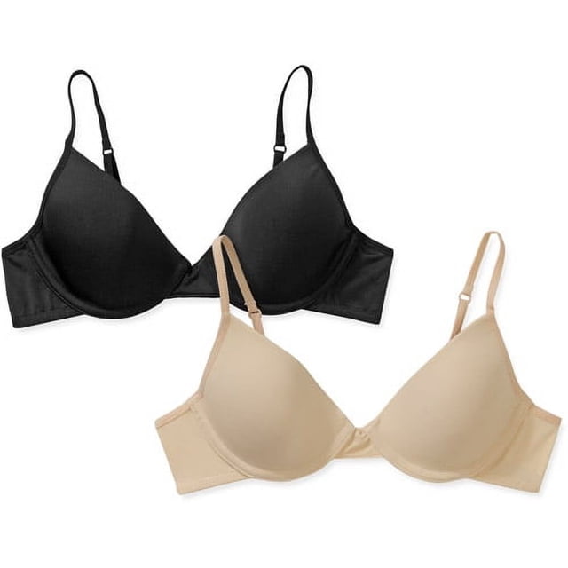 Hanes Girls' Padded Underwire Bra 2-Pack - Walmart.com