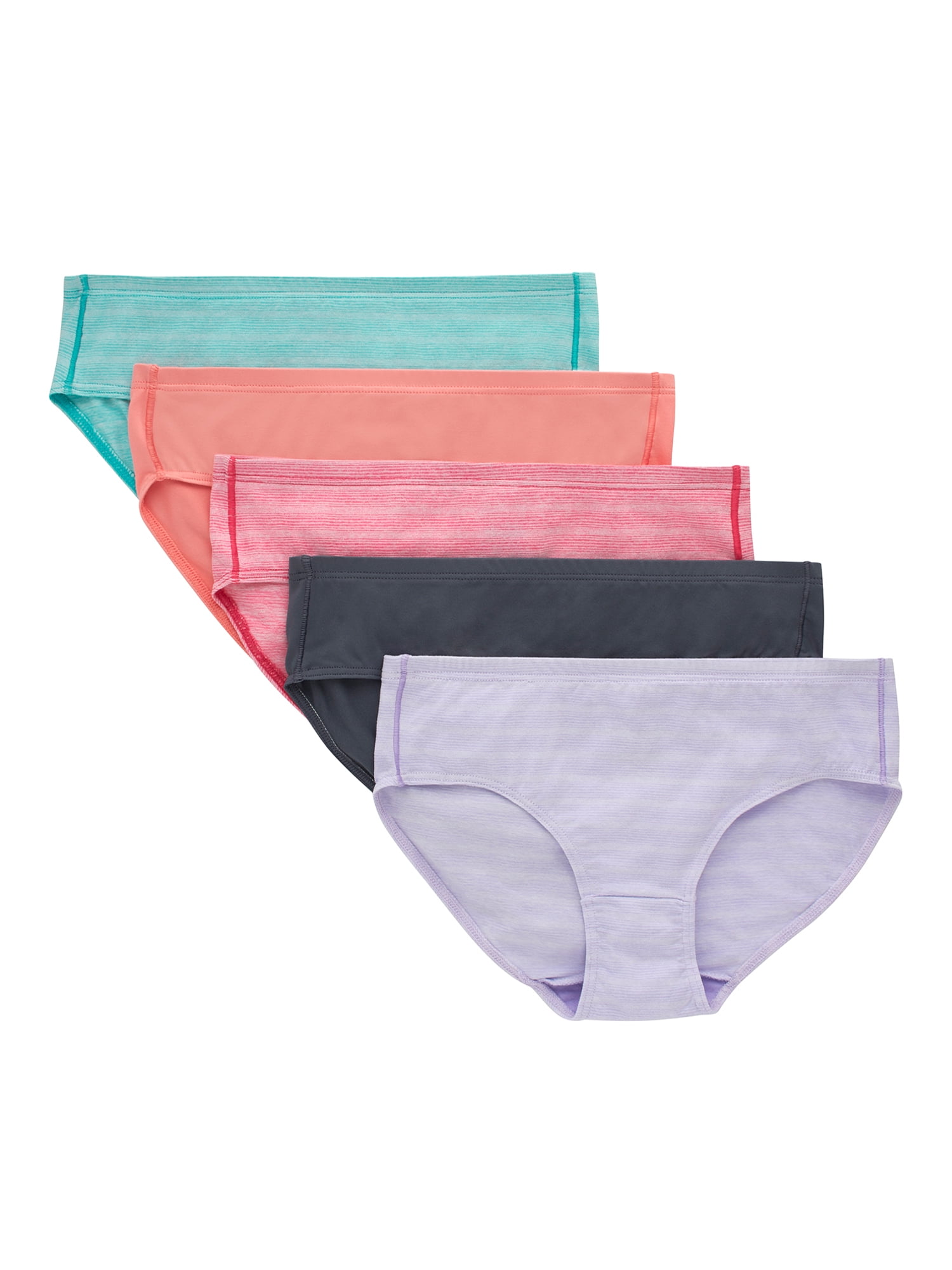 Hanes Girls' Pure Comfort Microfiber Hipster, 5 Pack - Walmart.com