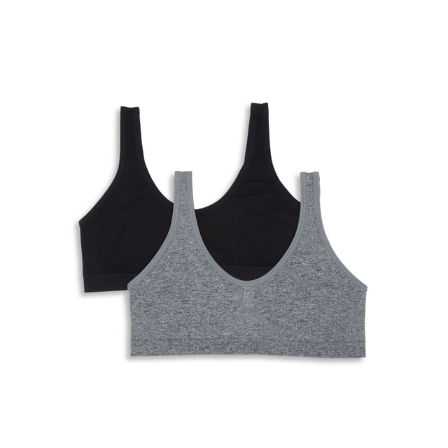 Hanes Girls Seamless Cozy Pullover Bra, 2-Pack, Sizes (S-XXL) - Walmart.com