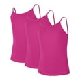 Hanes Girls Tanks, 3 Pack Cami Tanks With Shelf Bra Value Pack Sizes 6 ...