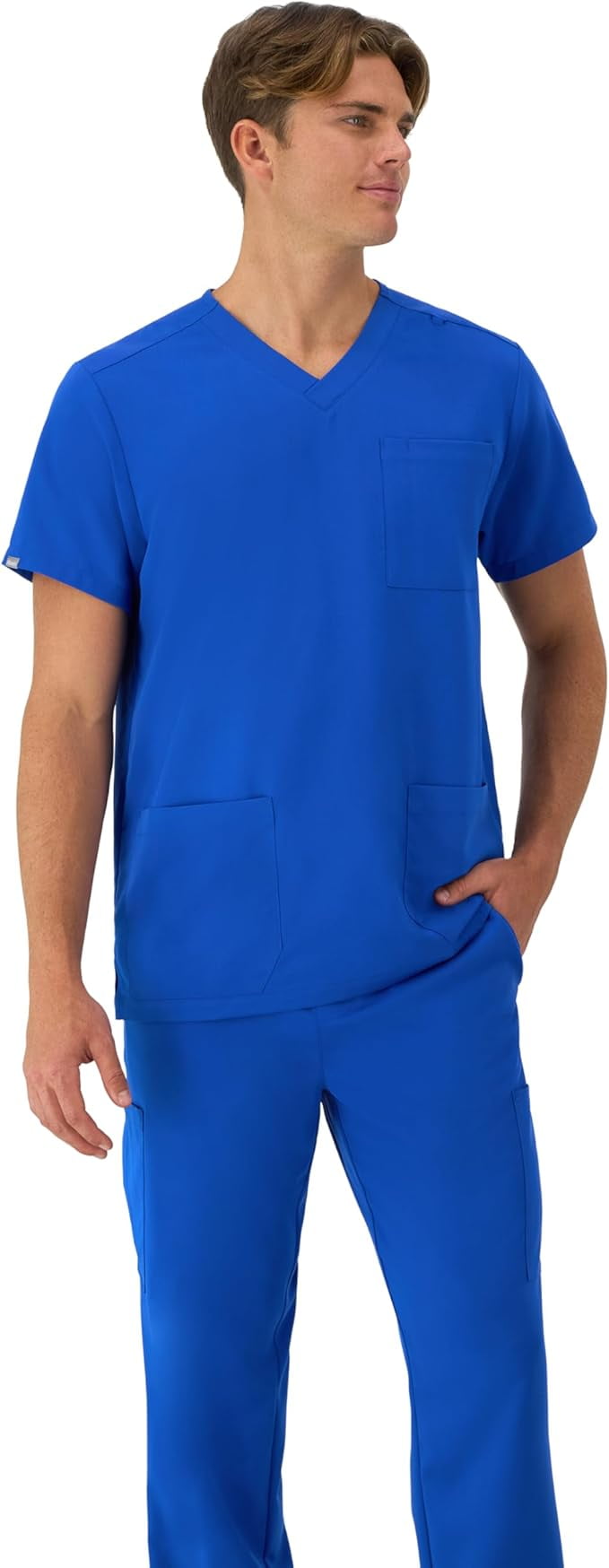 Hanes Healthcare Top, Moisture-Wicking Stretch Scrub Shirts for Men ...