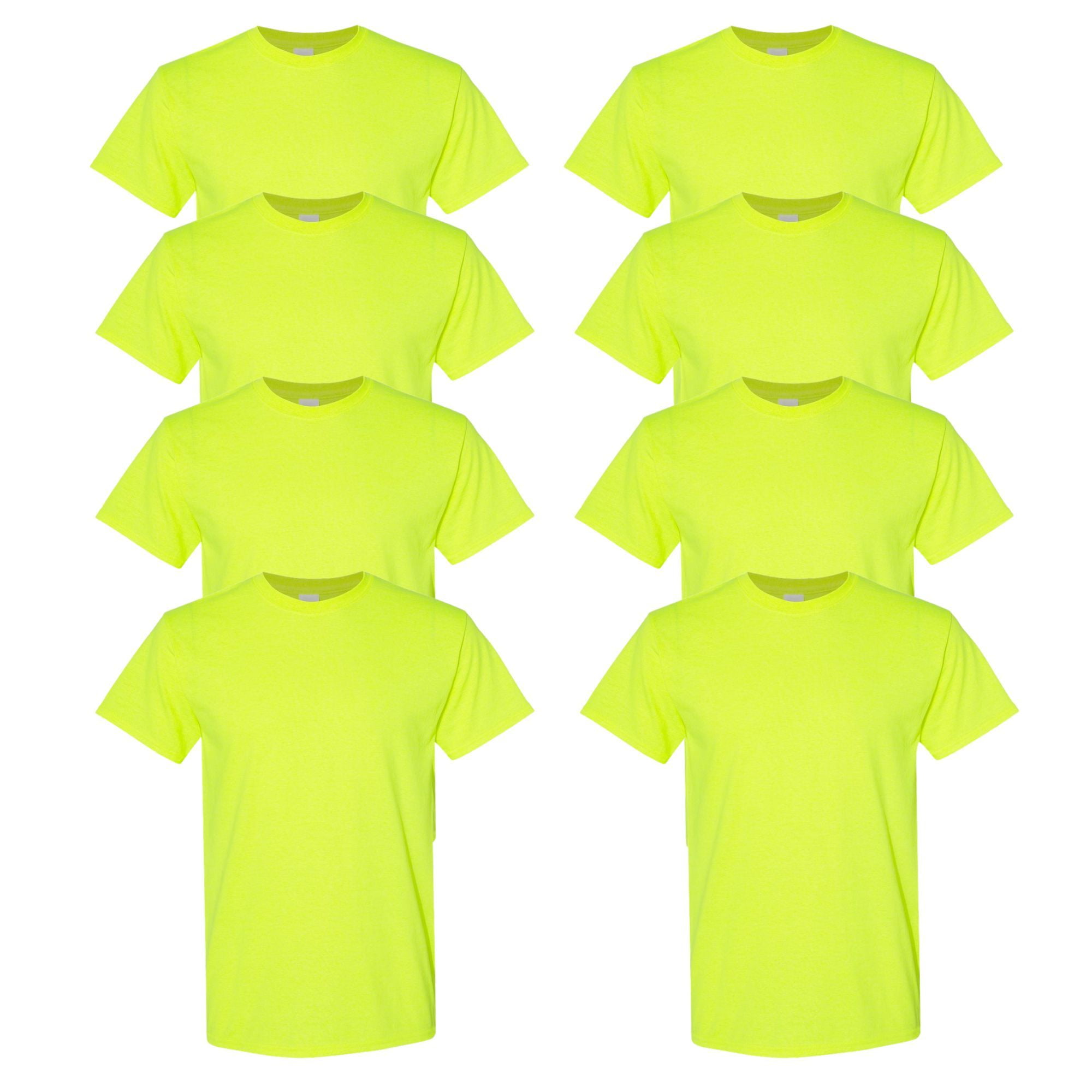 Hanes High Visibility Short Sleeve T-Shirt 50/50 Cotton/Polyester Hi ...