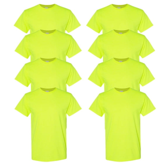 Hanes High Visibility Short Sleeve T-Shirt 50/50 Cotton/Polyester Hi ...