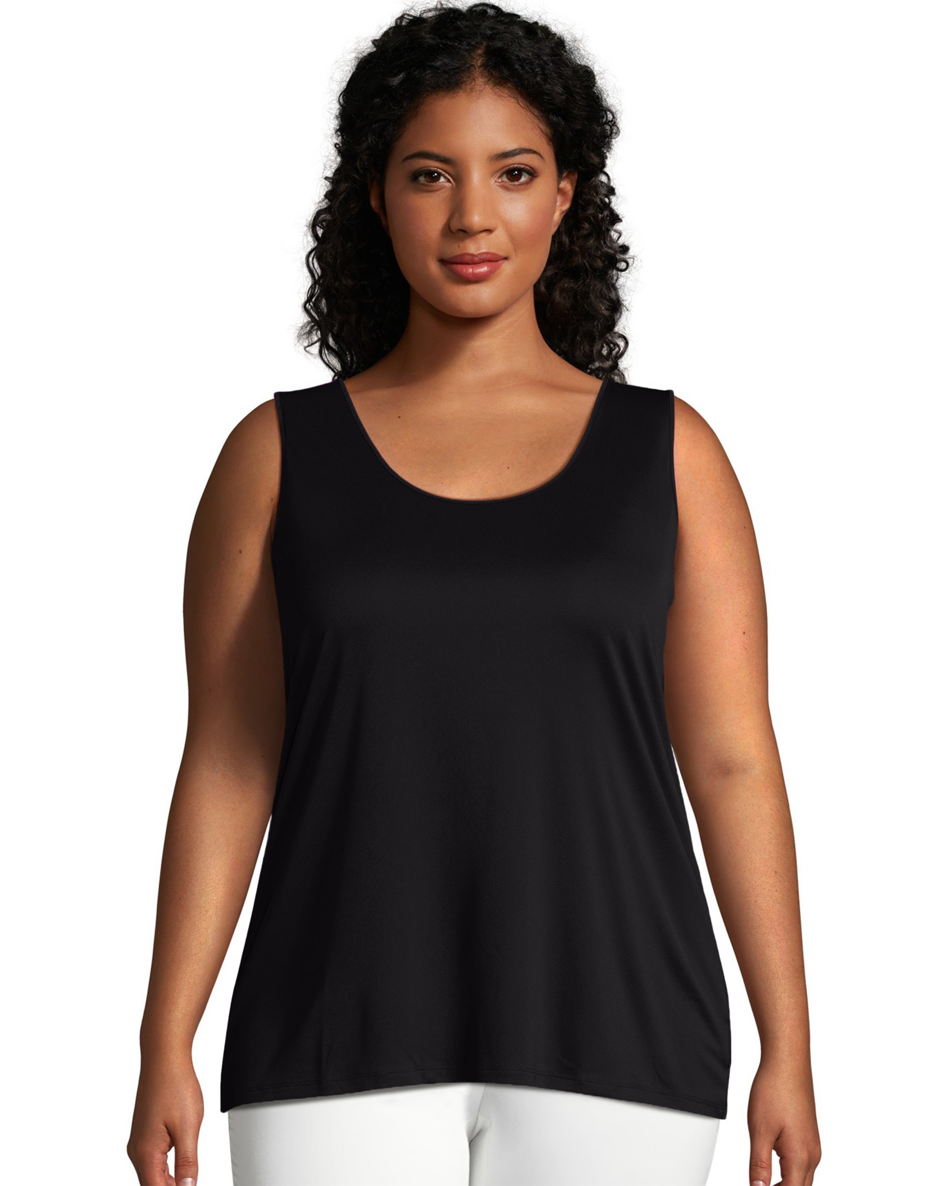 Hanes Just My Size Cool DRI Women's Tank (Plus ) Black 4X - Walmart.com