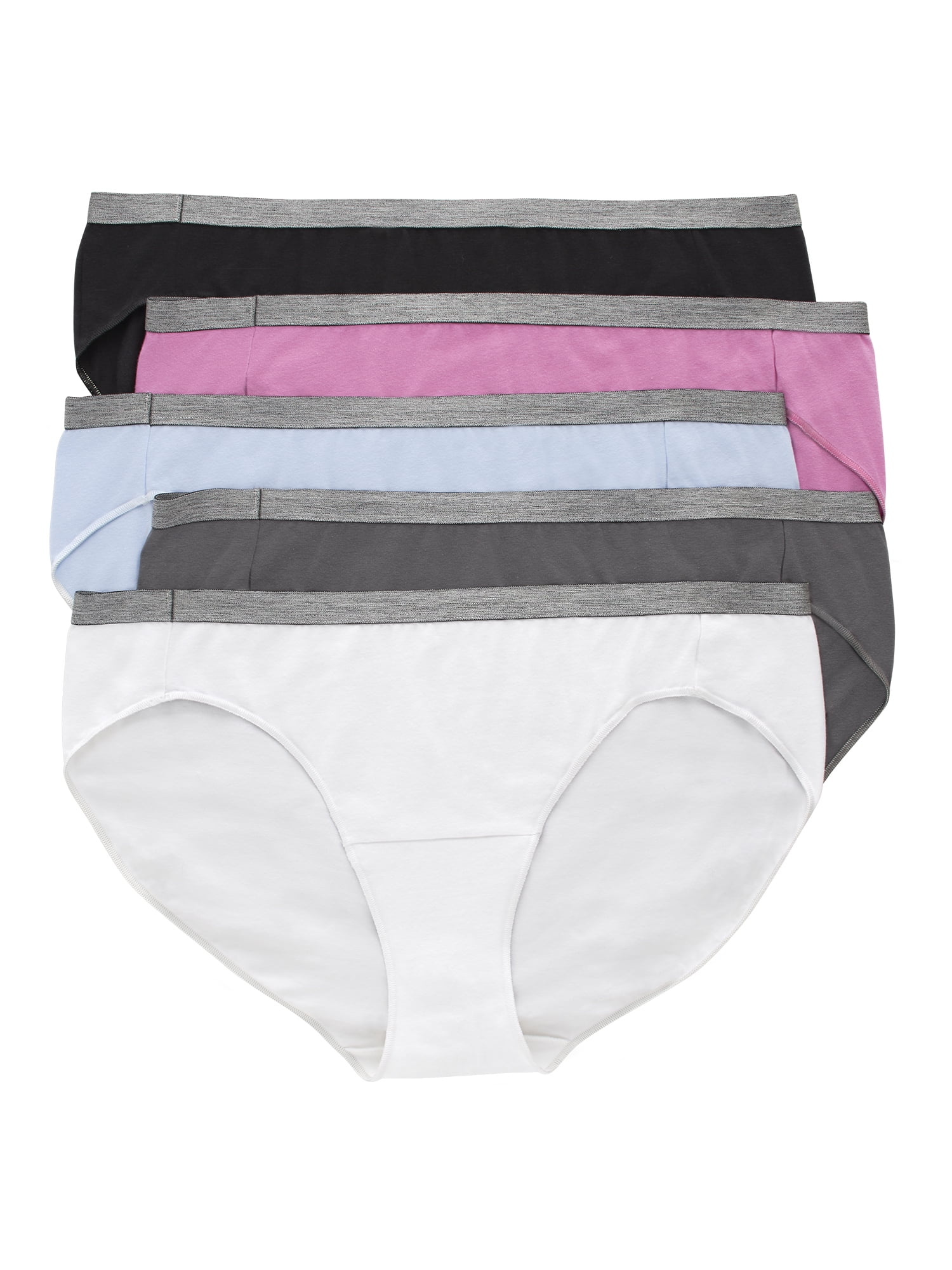 Hanes Just My Size Women's Bikini Underwear, 5-Pack - Walmart.com