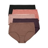 Hanes Women's Breathable Mesh Briefs 5-Pack Full-Coverage Plus Size ...