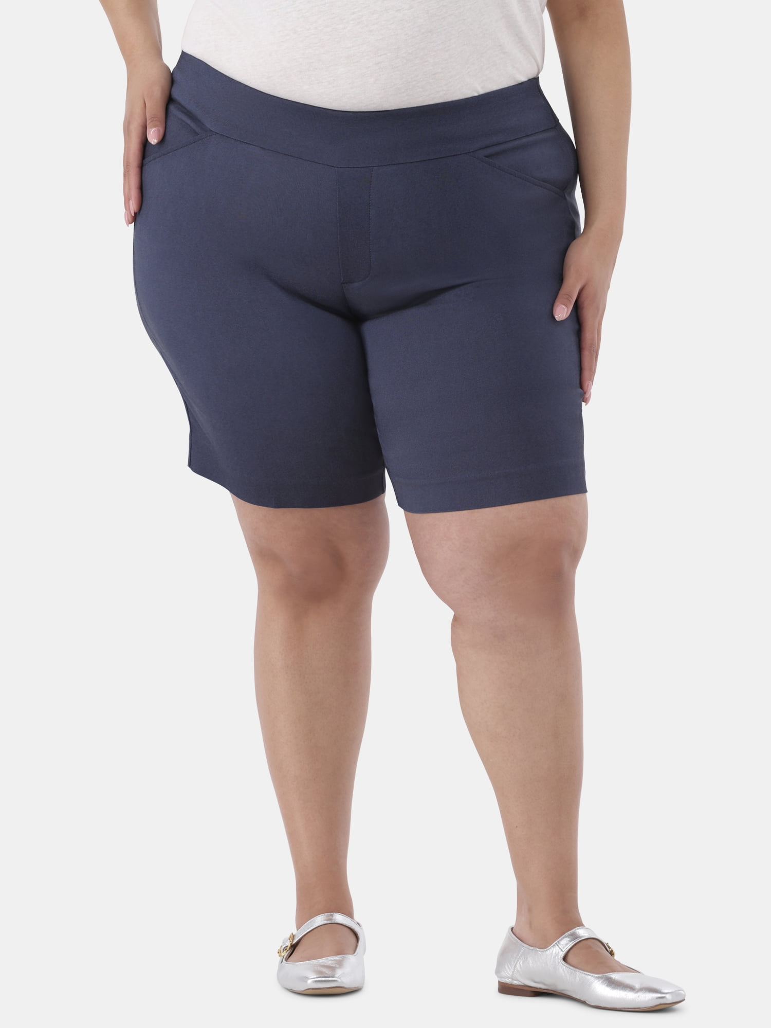 JMS Just My Size by Hanes Women's Plus Pull On Millennium Bermuda ...