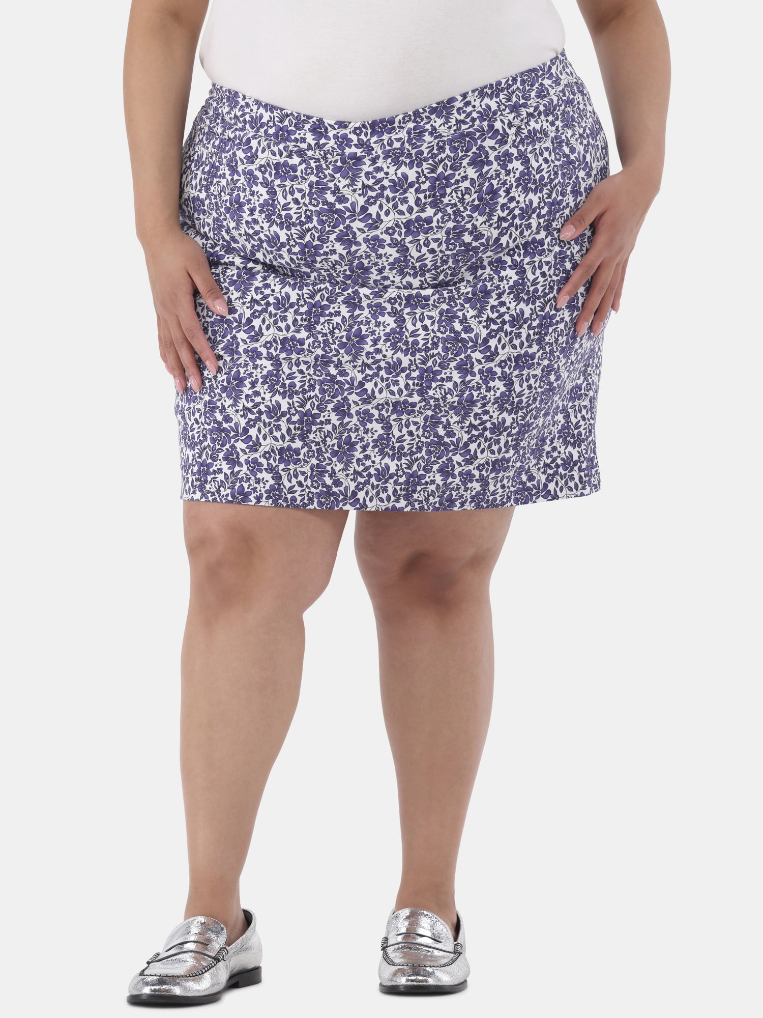JMS Just My Size by Hanes Women’s Plus Millennium Skort, Sizes 1X-4X ...
