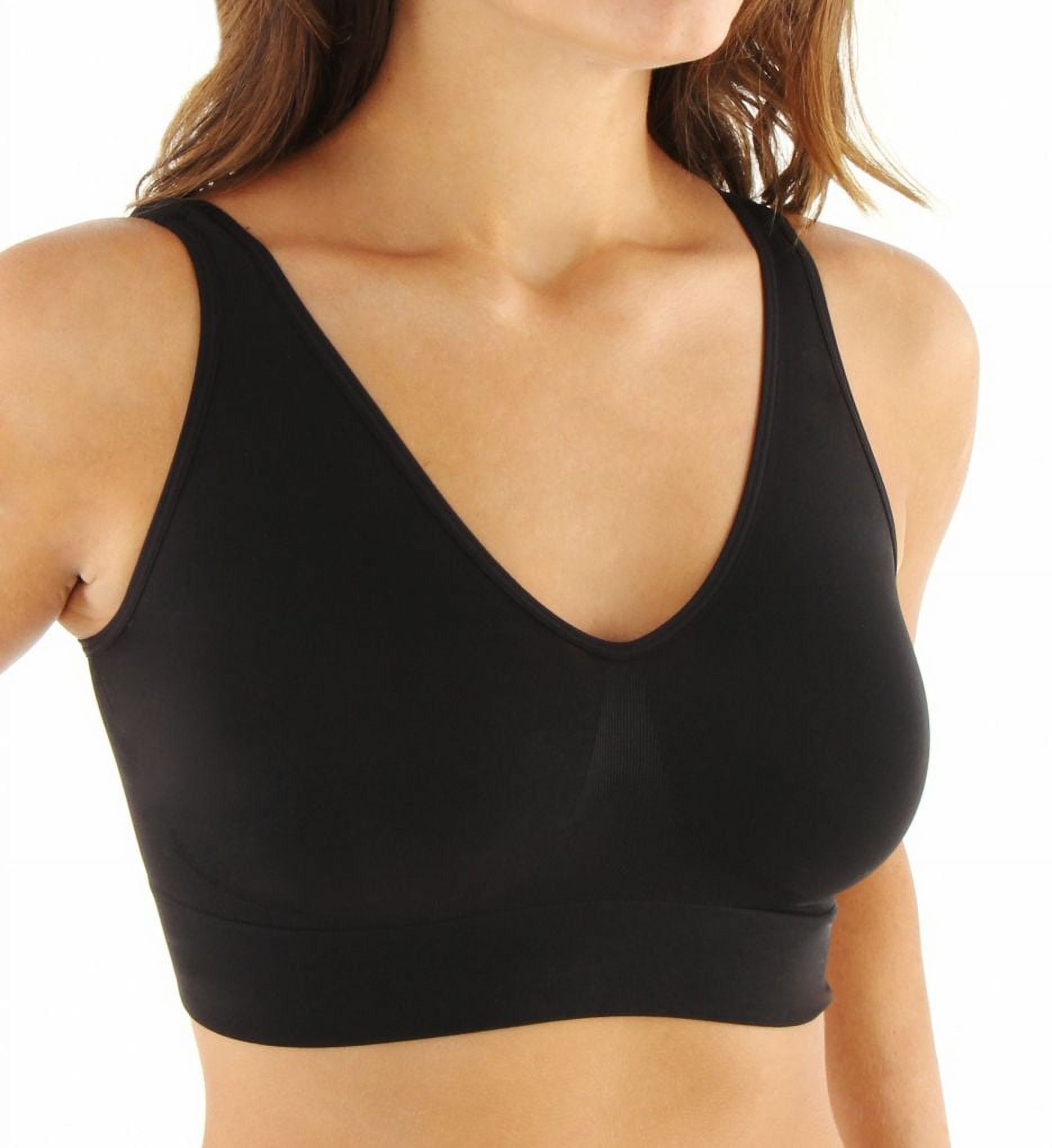 Hanes Just My Size Womens Plus Size Pure Comfort Seamless Wire Free