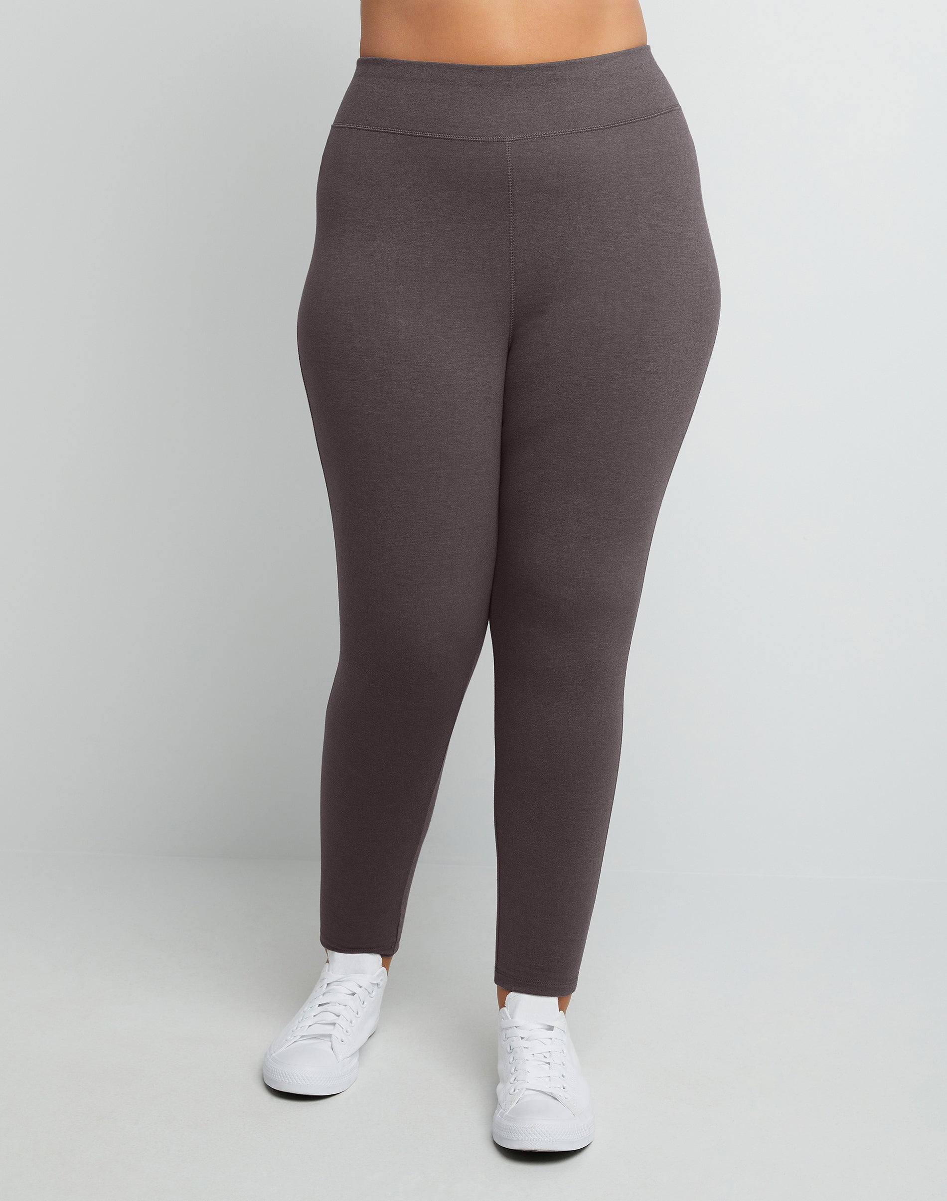 Hanes Just My Size Women's Stretch Jersey Leggings, 25.5" (Plus ...