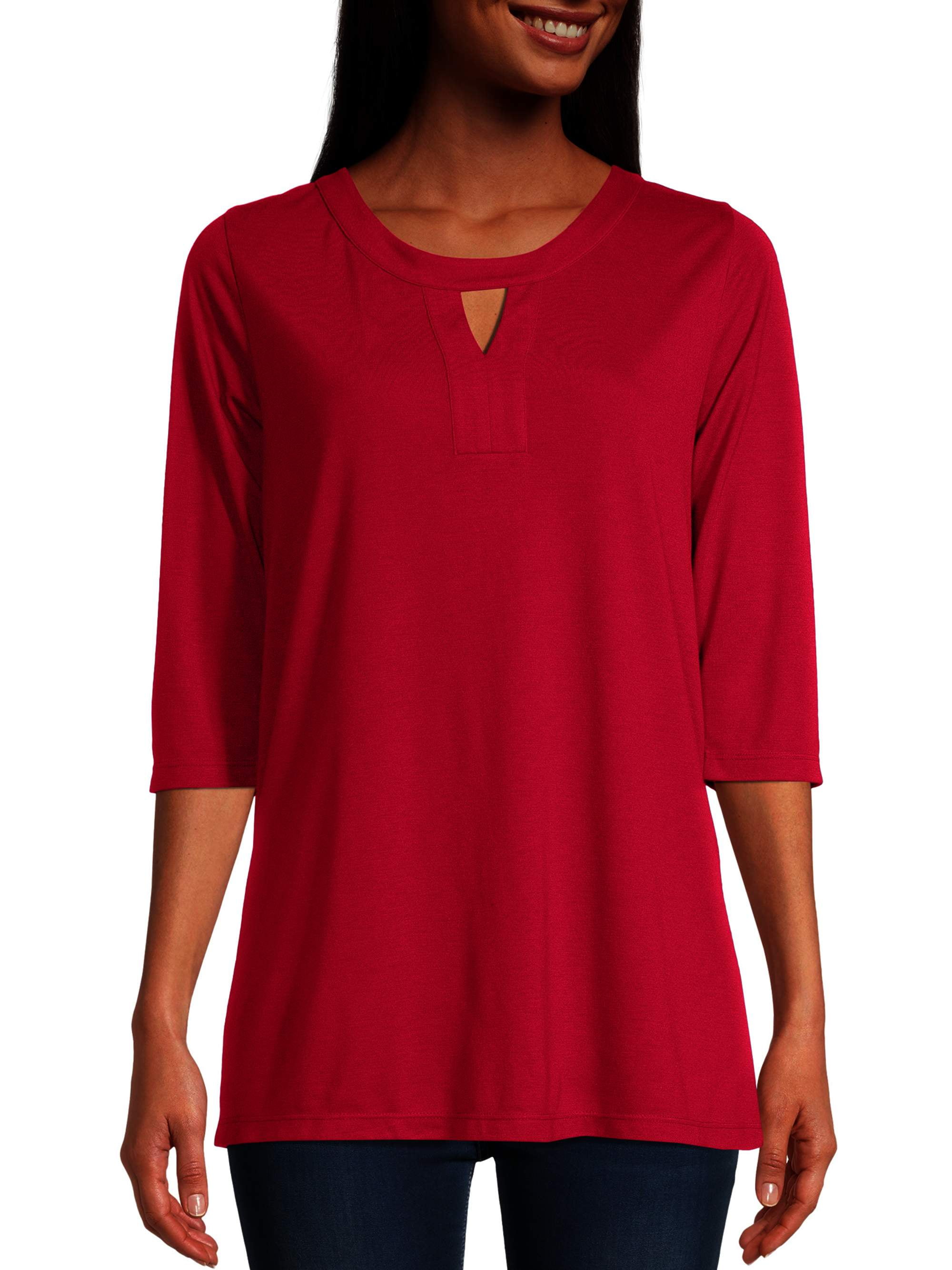 Hanes Keyhole Neck Tunic (Women's) - Walmart.com