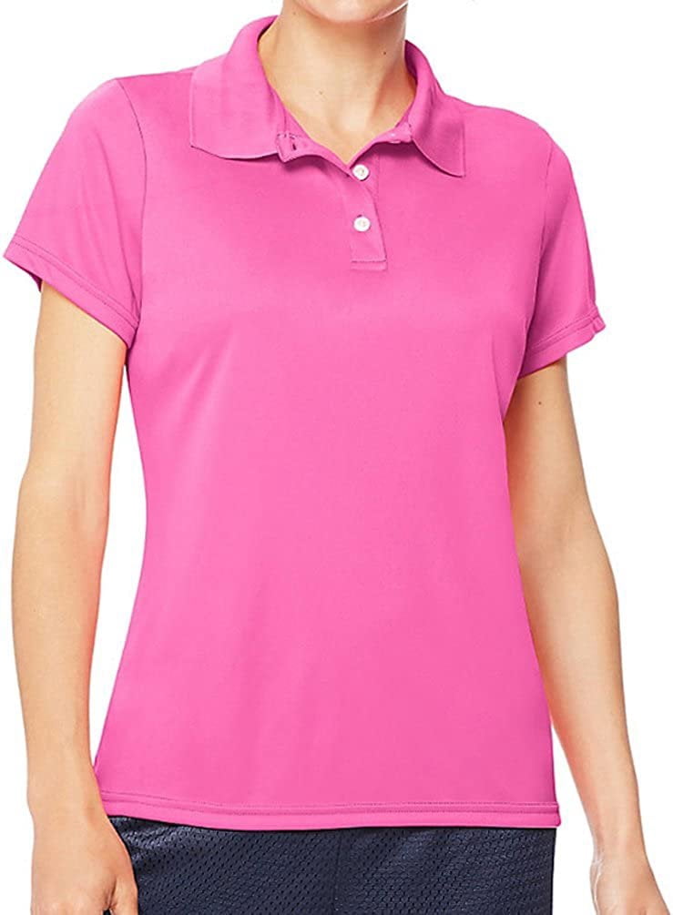 Hanes Ladies' 4 oz. Cool Dri Polo, 2XL, Wow Pink - Walmart.com