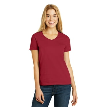 Hanes Women's Nano-T V-Neck T-Shirt - Walmart.com