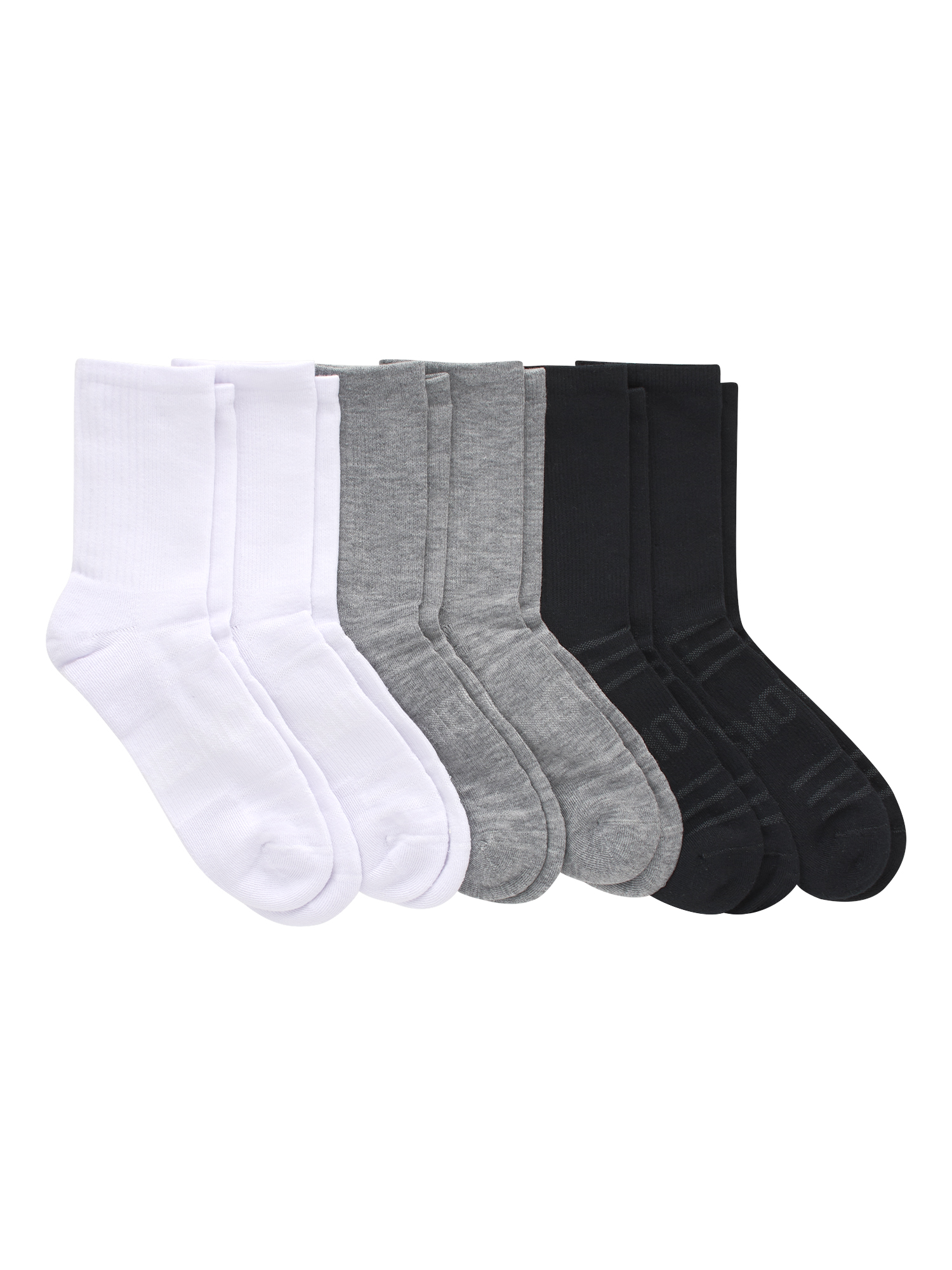 Hanes Men's Double Tough Durability Crew Socks, 12-Pack - Walmart.com