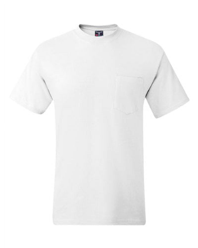 Hanes Mens Beefy-T Pocket T-Shirt (Pack of 12) 12 White - Walmart.com