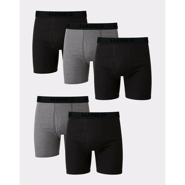 Hanes Ultimate Boxer Briefs Men's 5 pack No Ride Up Comfort Flex TAGLESS Underwear - Walmart.com