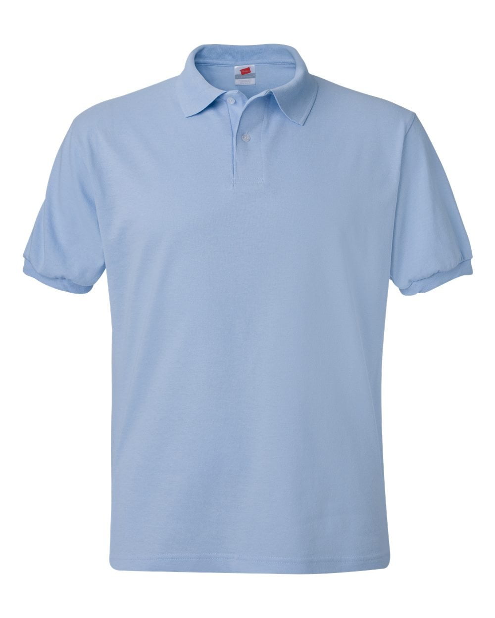 Hanes Men's 2 Pack Short Sleeve Jersey Pocket Polo, Light Steel/Light ...