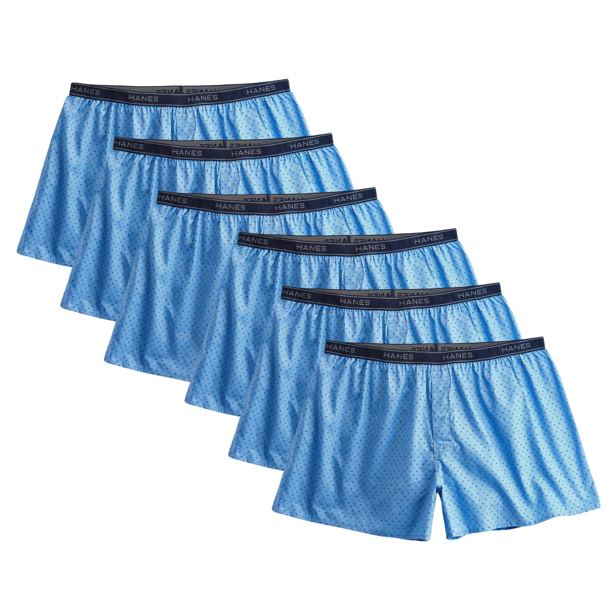 Hanes Men's 3XL ChevronTagless Boxer Underwear, Exposed Waistband 6 ...