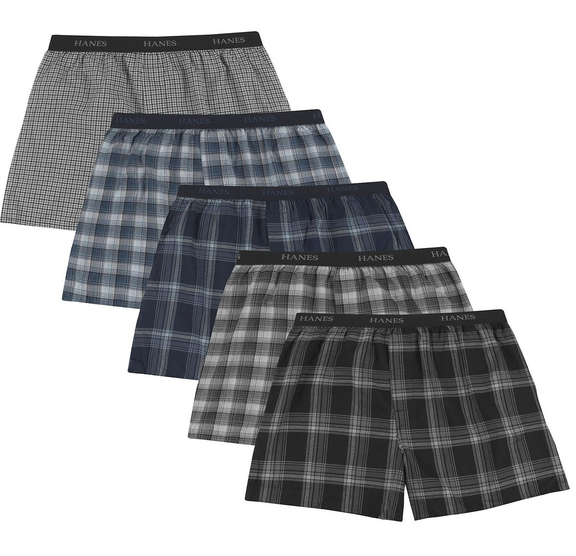 Hanes Men's Boxer Briefs 5 Pack, Assorted, Size Small, Comfort Flex ...