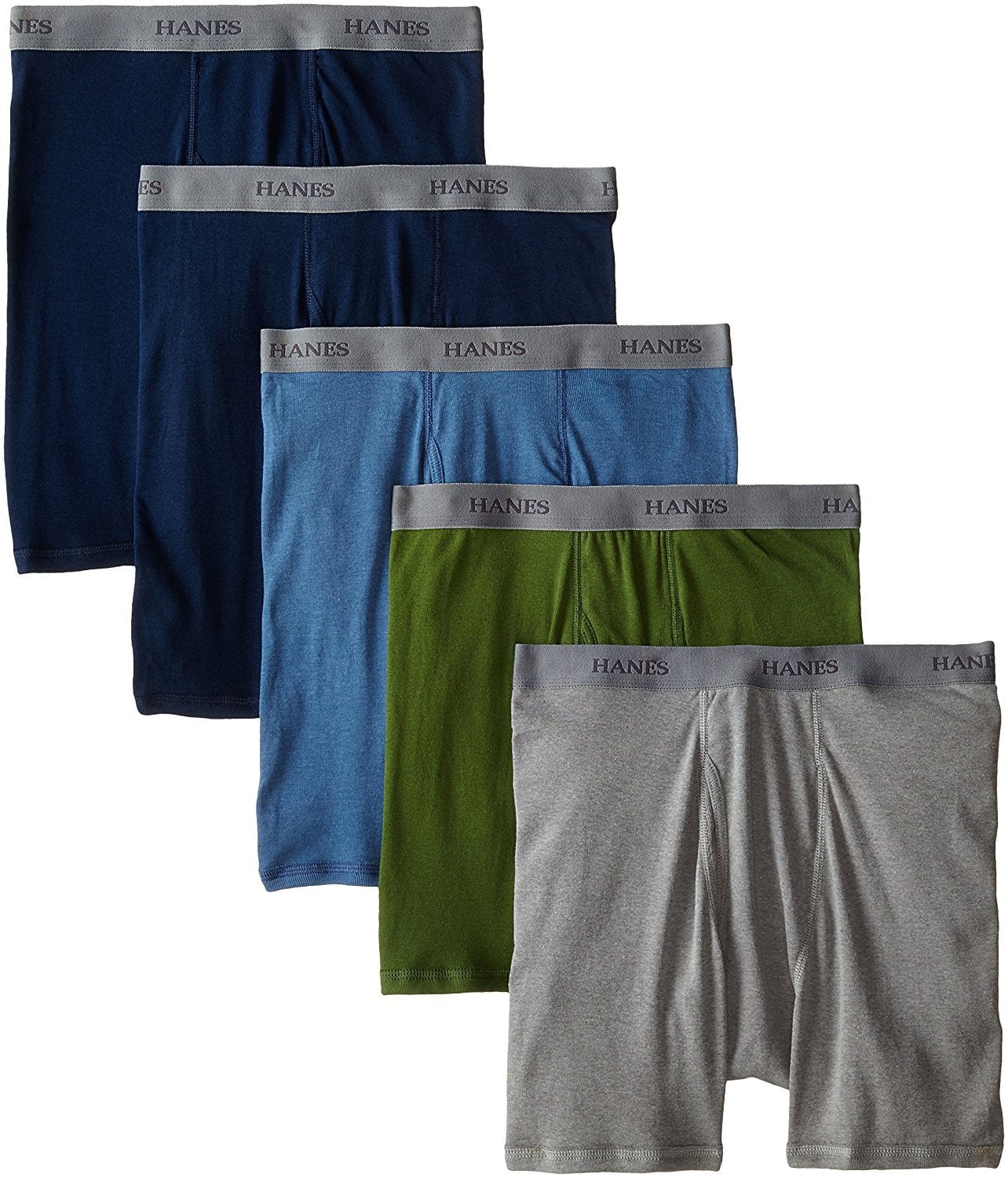 Hanes Men's 5-Pack Ultimate FreshIQ Boxer with ComfortFlex Waistband Brief (Assorted Color, XXX ...