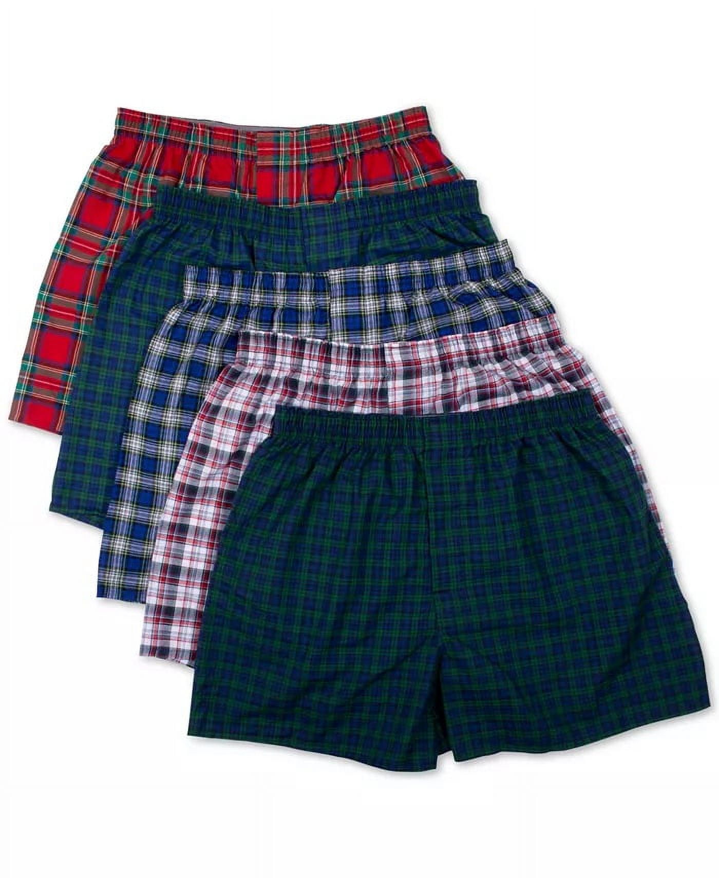 Hanes Men's 5-Pack Woven Boxers | Small Size - Walmart.com