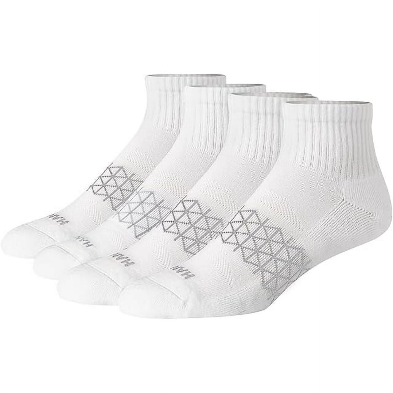 Hanes Men's Absolute Active Cushioned Ankle, Moisture Wicking Socks ...