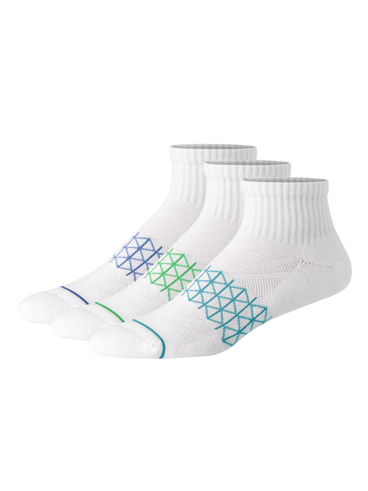 Ankle Socks Pack, 3 Pairs, Absolute Comfort Moisture-Wicking Socks for ...