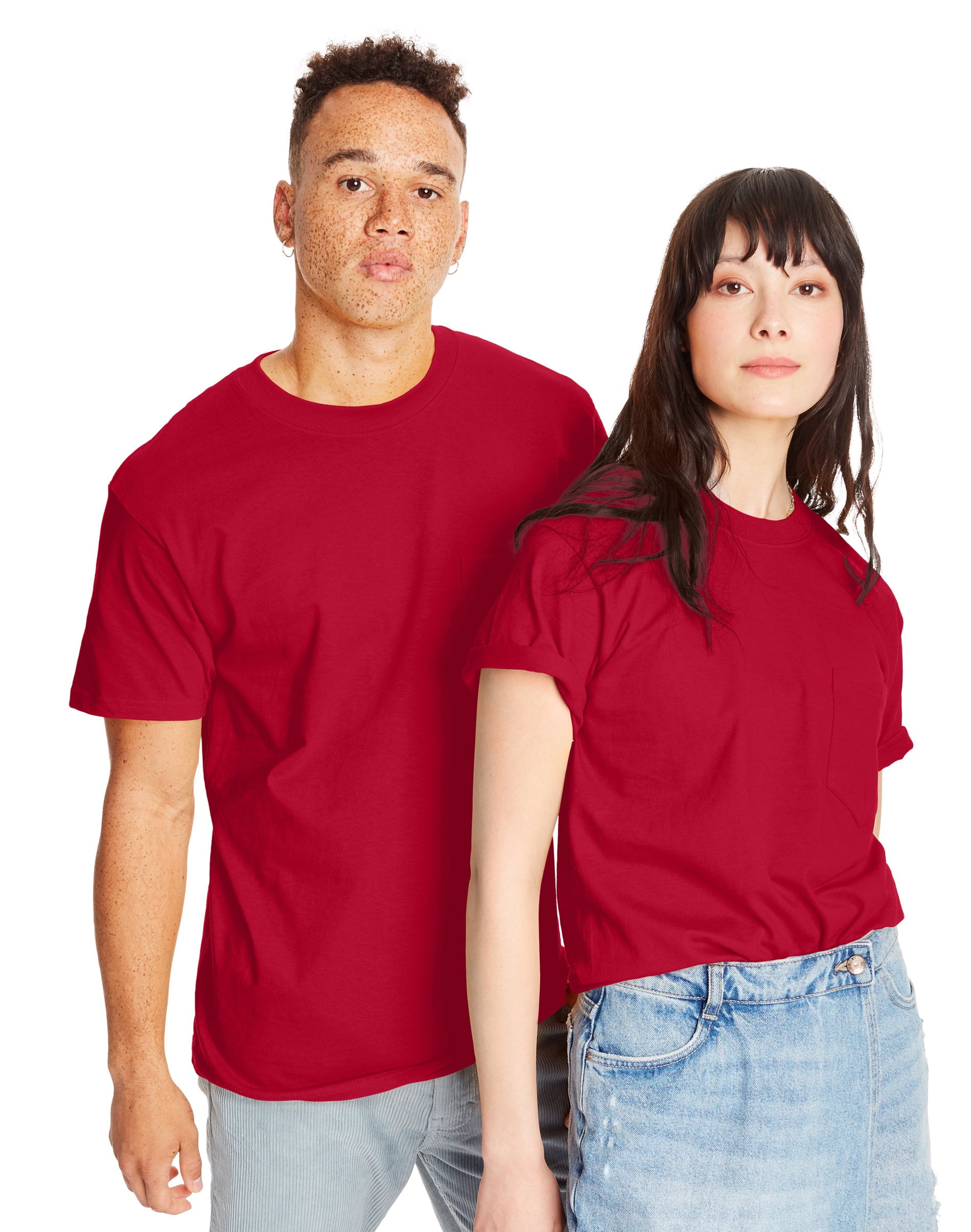 Hanes Men's Beefy Pocket Tee with Short Sleeves, 2-Pack, Sizes S-3XL ...