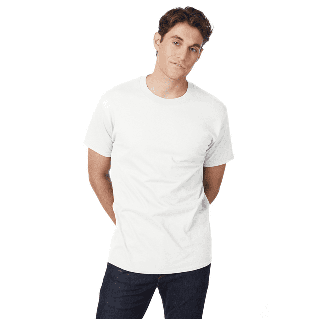 Hanes Men's Beefy-T Unisex Heavyweight Cotton T-Shirt, Sizes S-6XL - Walmart.com