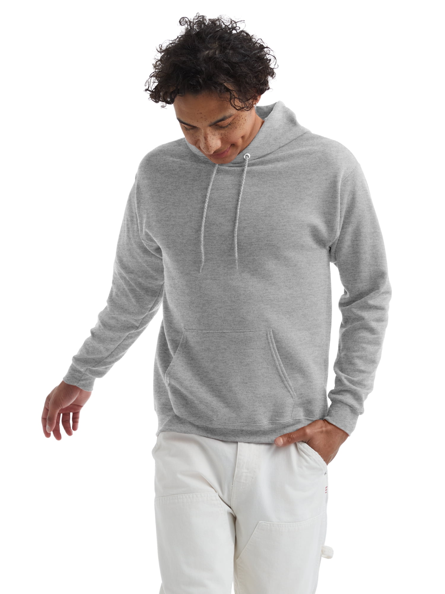 Hanes Men's EcoSmart Fleece Hoodie, Sizes S-5XL, Kangaroo Pocket ...