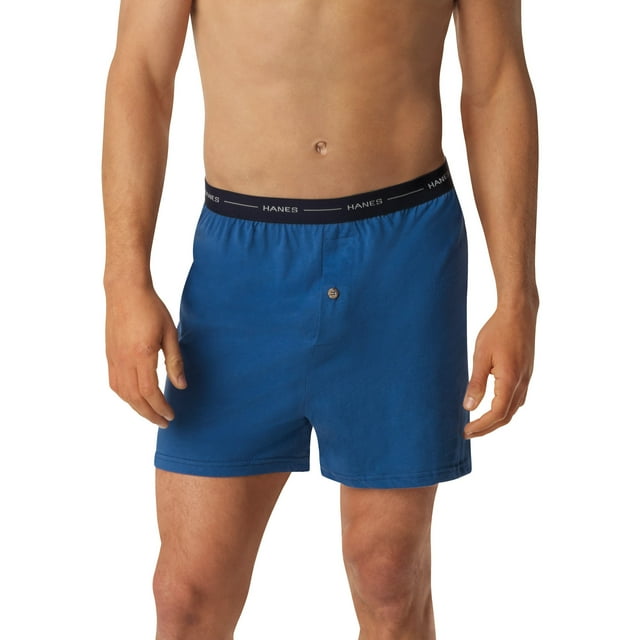 Hanes Mens Big And Tall Comfortsoft Knit Boxers 4 Pack