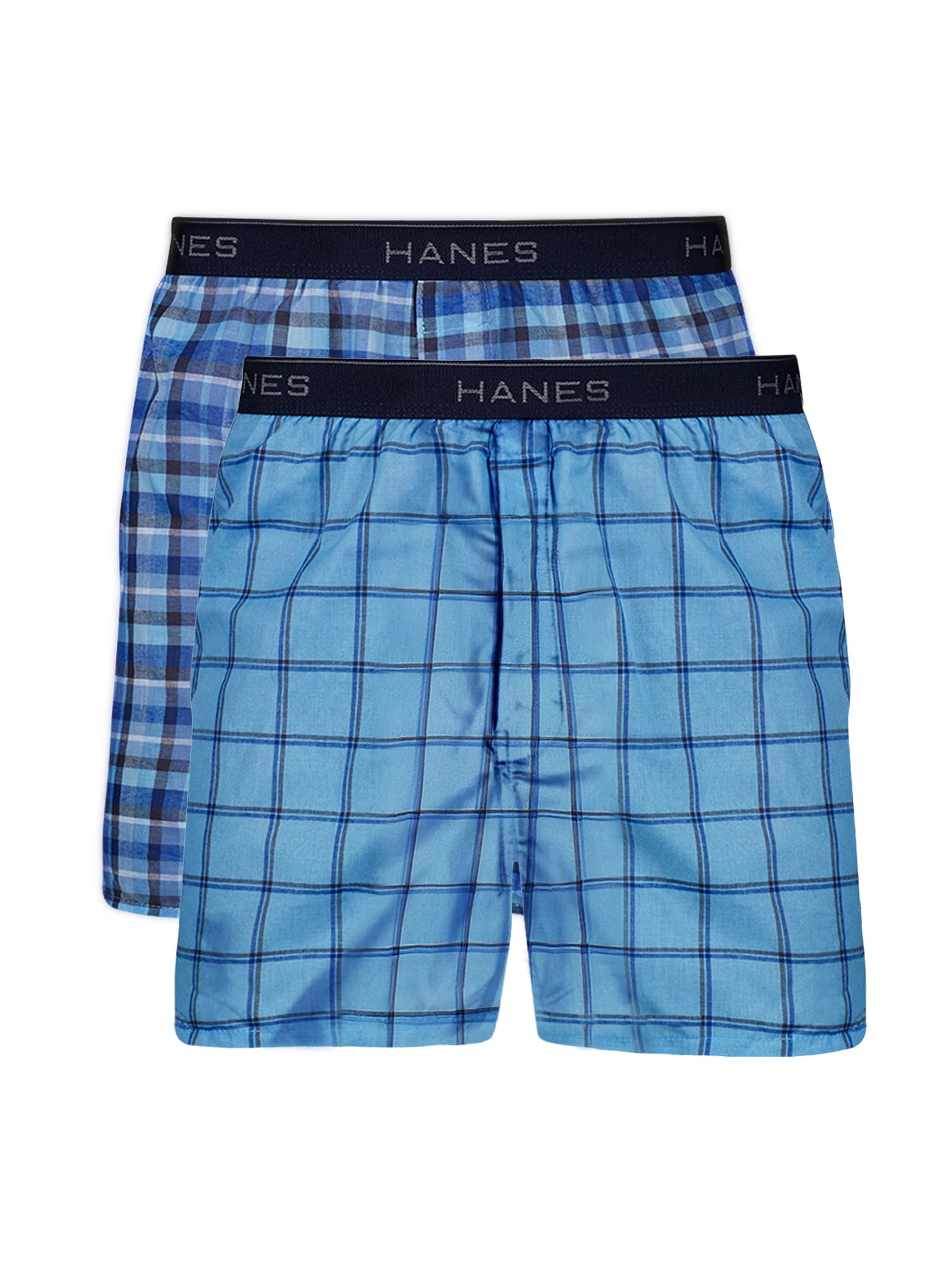 Hanes Men's Boxer Underwear, Exposed Waistband, Moisture-Wicking Boxers ...