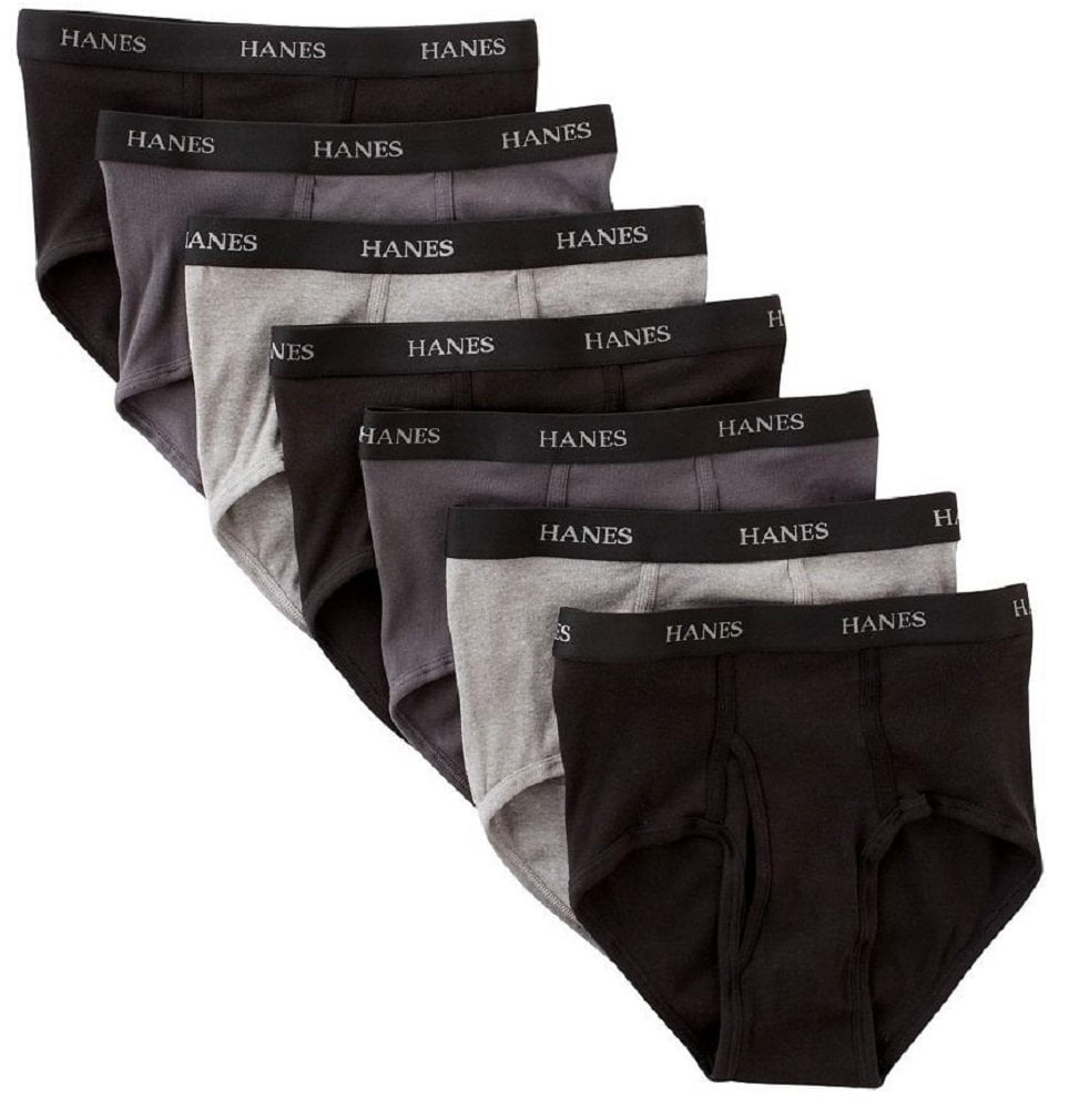 Hanes Men's Classics Tagless Comfort Flex Waistband Brief; Small; Black ...