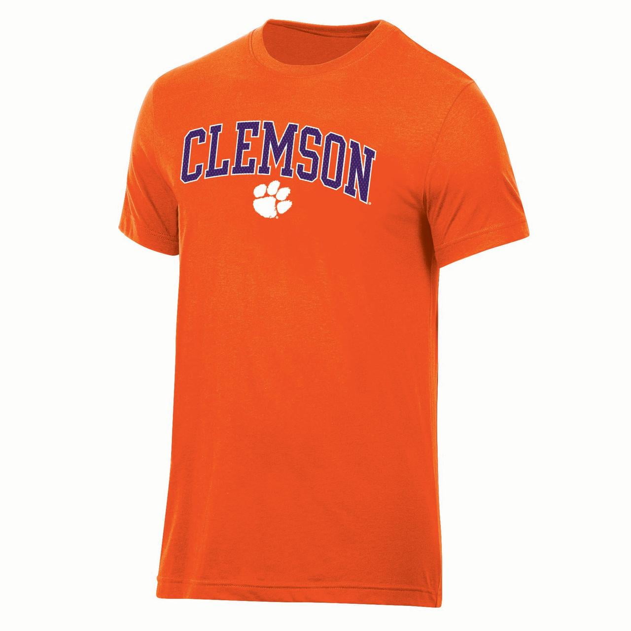 Hanes Men's Clemson Tigers Short Sleeve T-Shirt with Applique - Walmart.com