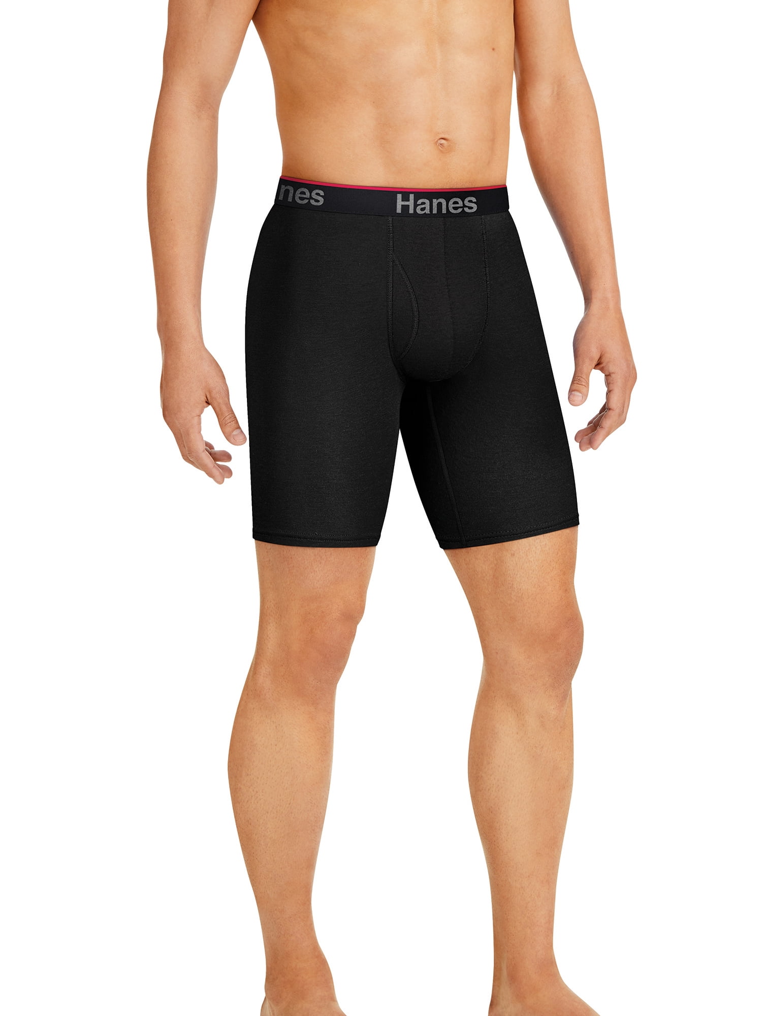 Hanes Mens Comfort Flex Fit Total Support Pouch Long Leg Boxer Briefs