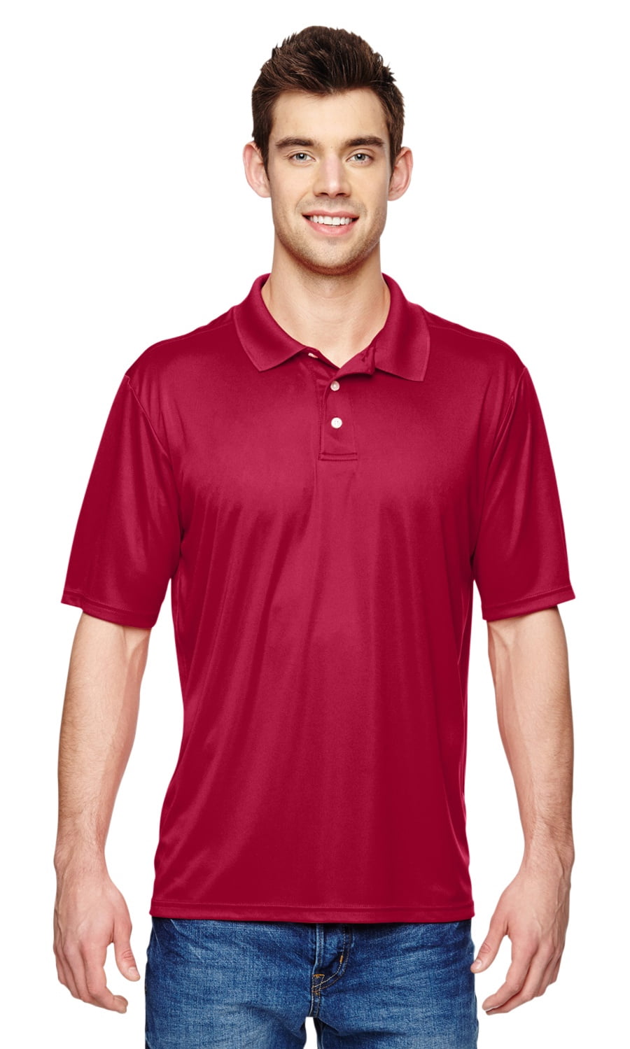 Hanes Men's Comfortable Performance Polo Shirt, Style 4800 - Walmart ...