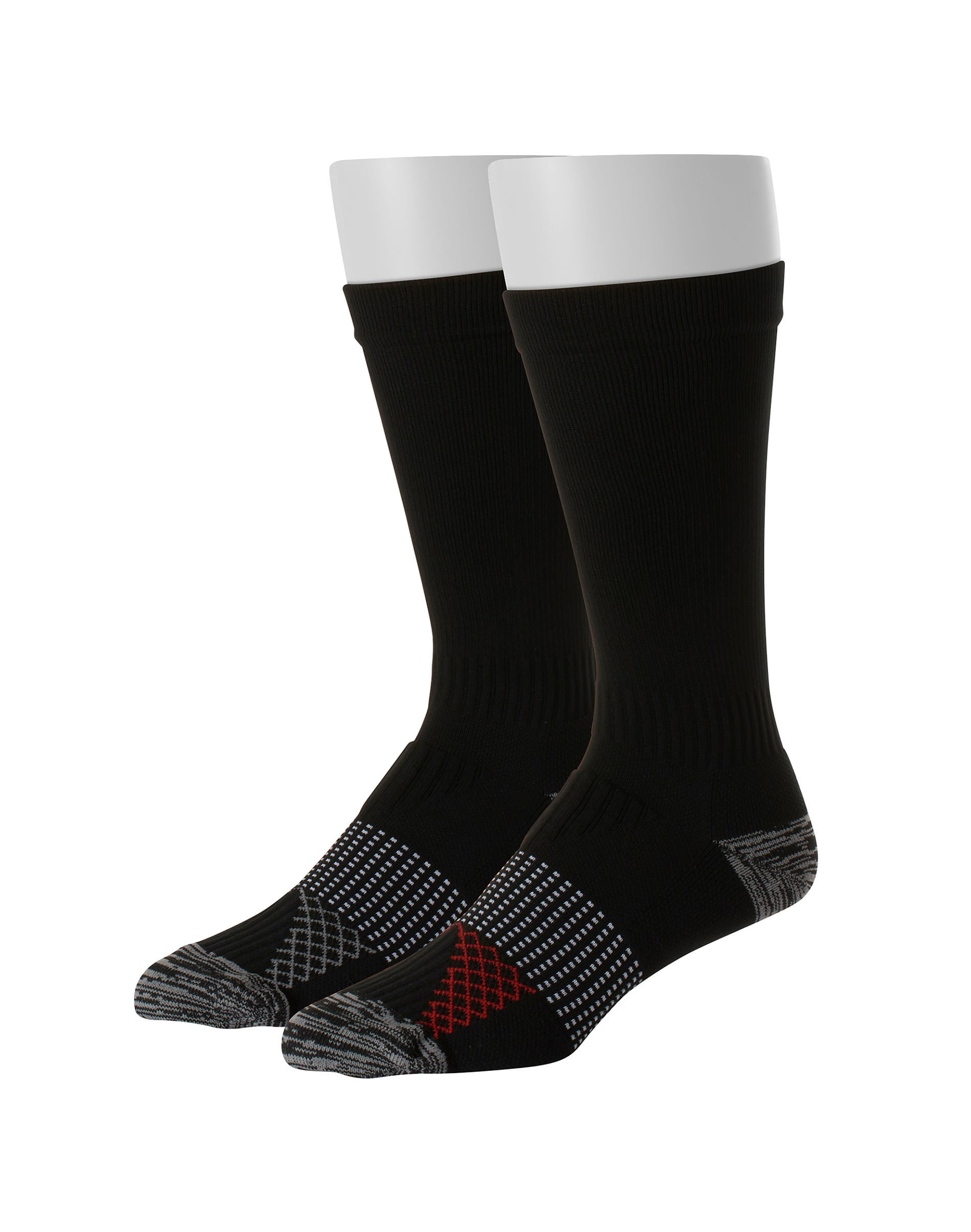 Hanes Men's Compression Crew Socks Black 6-12 - Walmart.com