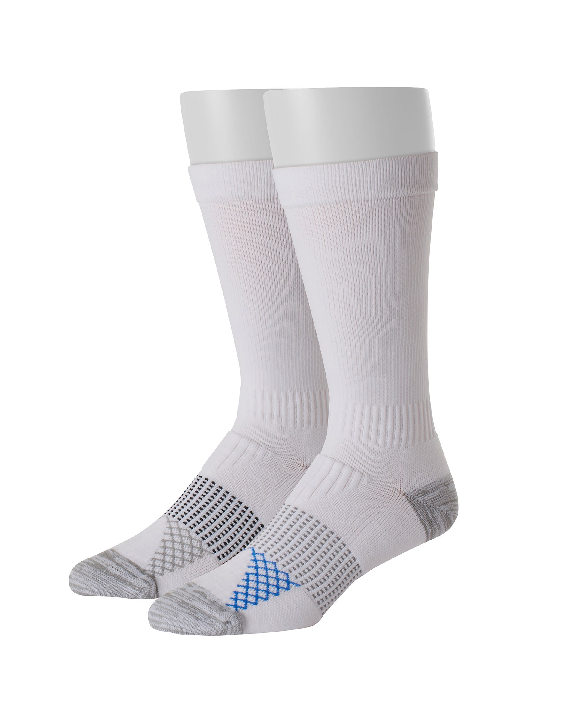 Hanes Men's Compression Crew Socks White 6-12 - Walmart.com