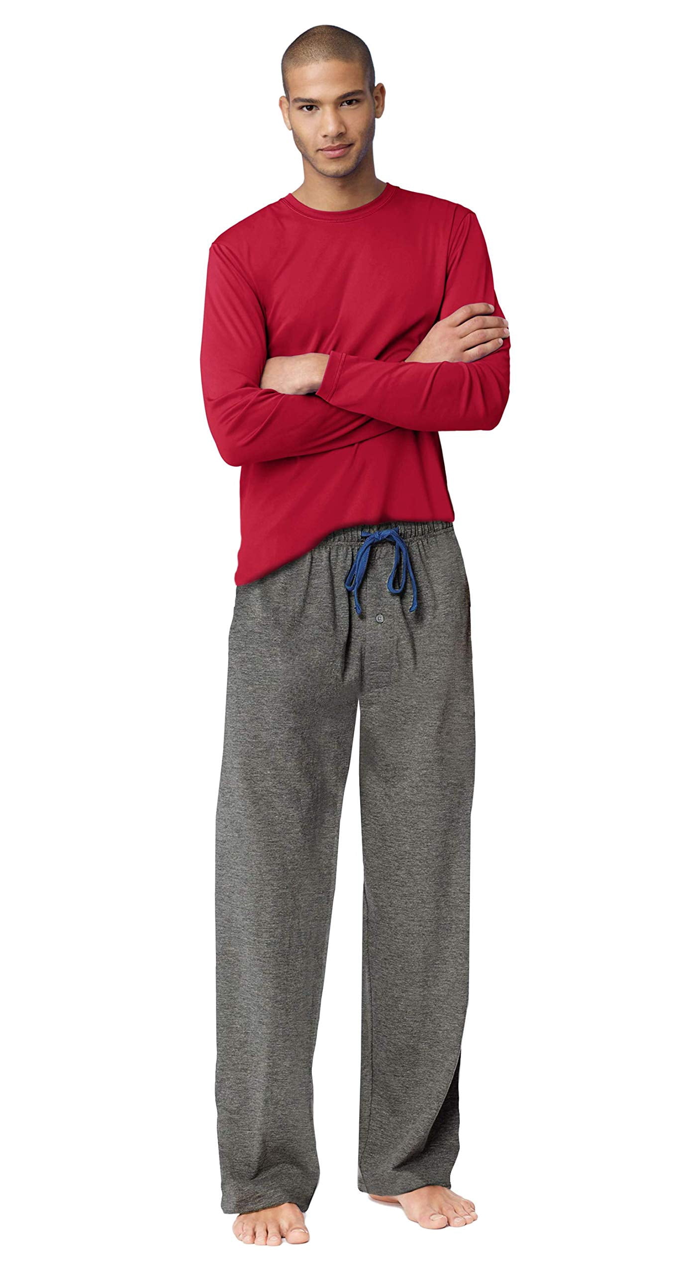 Hanes Men's Cool Dri Long Sleeve Performance T-Shirt With Hanes X-Temp ...