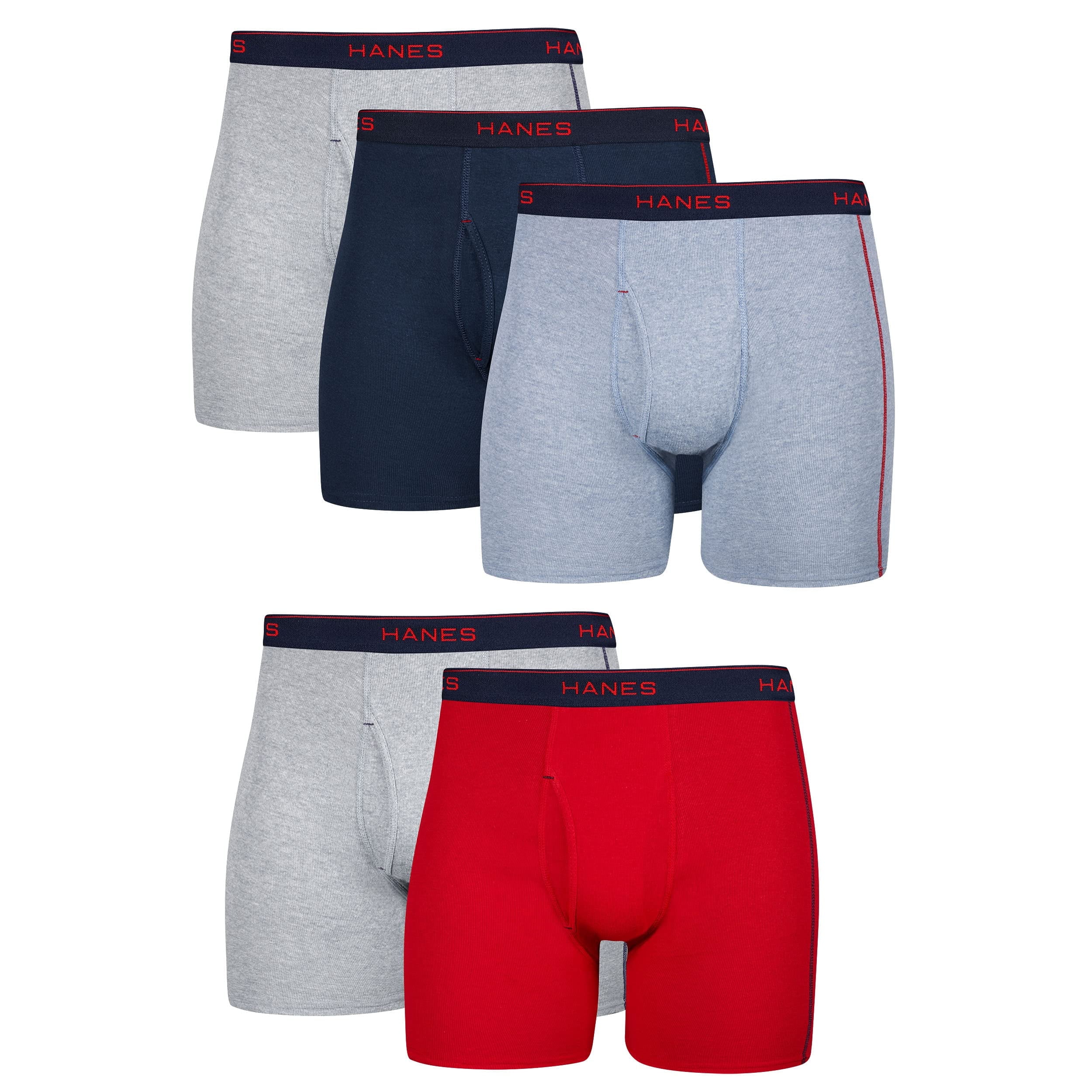 Hanes mens Ultimate FreshIQ Tagless Cotton Boxer ComfortFlex Waistband ...