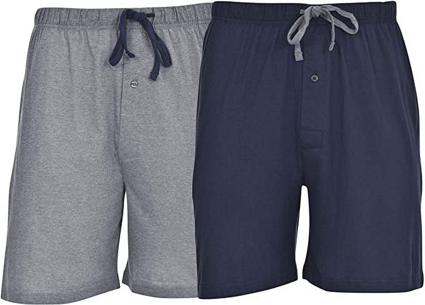 Hanes Men's XXX-Large 2-Pack Cotton Knit Short in Active Grey Heather ...
