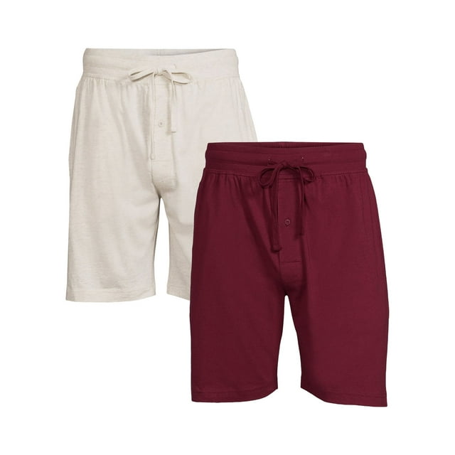 Hanes Mens Cotton Modal Comfortflexfit Sleep Shorts 2 Pack