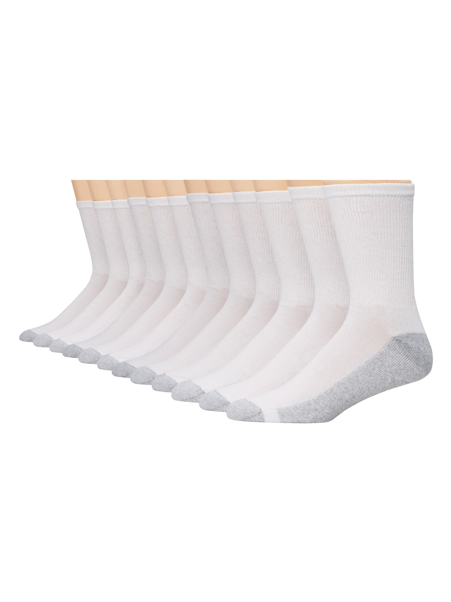 Hanes Double Tough Men's Crew Socks 14-Pack with Advanced Odor ...