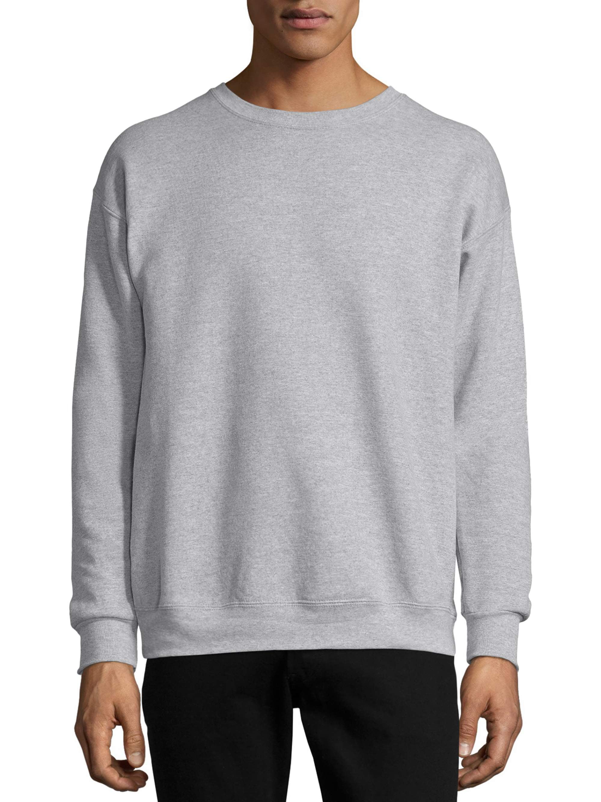 Hanes Men's and Big Men's Ecosmart Fleece Sweatshirt, up to Size 5XL ...