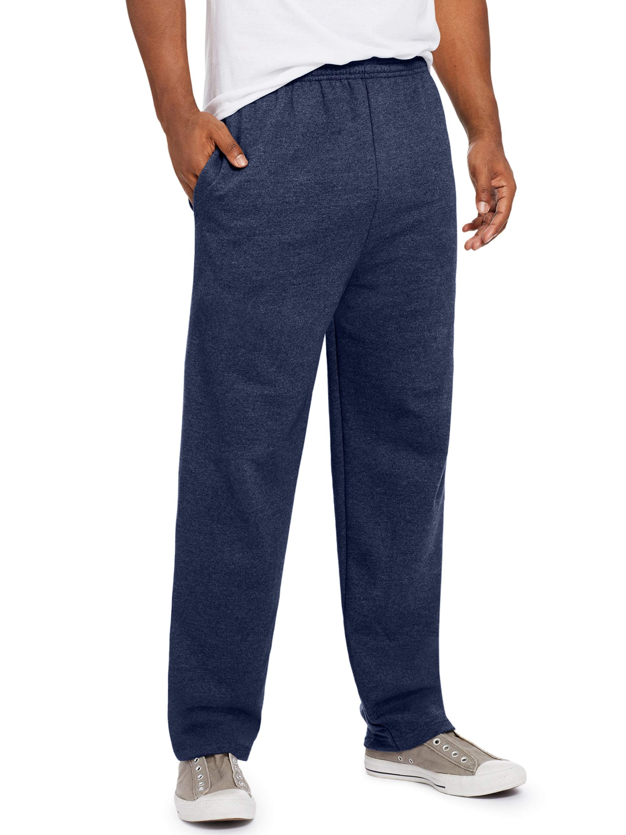 Hanes EcoSmart Men's Fleece Sweatpants with Pockets, Relaxed Fit, Sizes ...