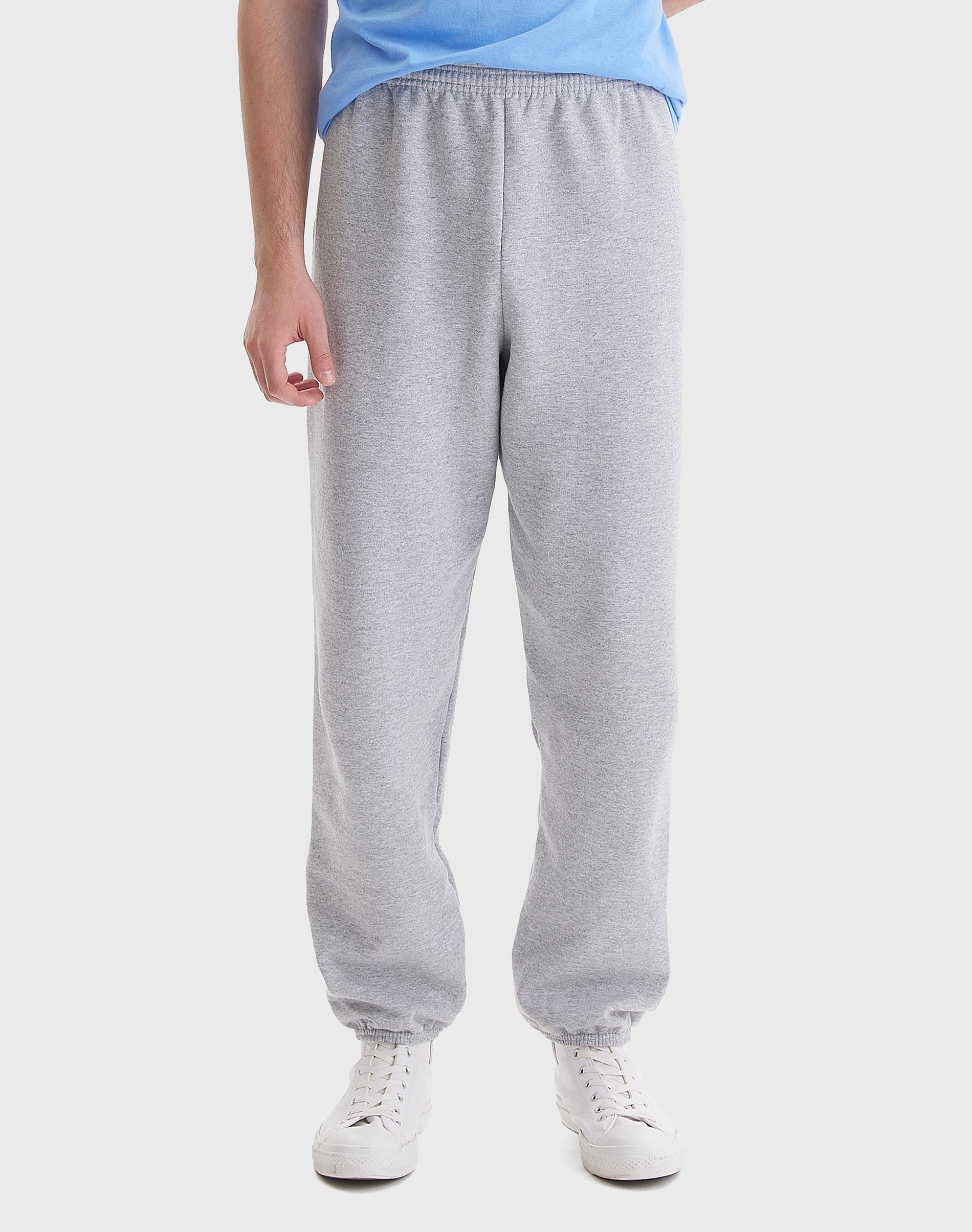 Hanes EcoSmart Men's Fleece Sweatpants, 32" Light Steel L - Walmart.com