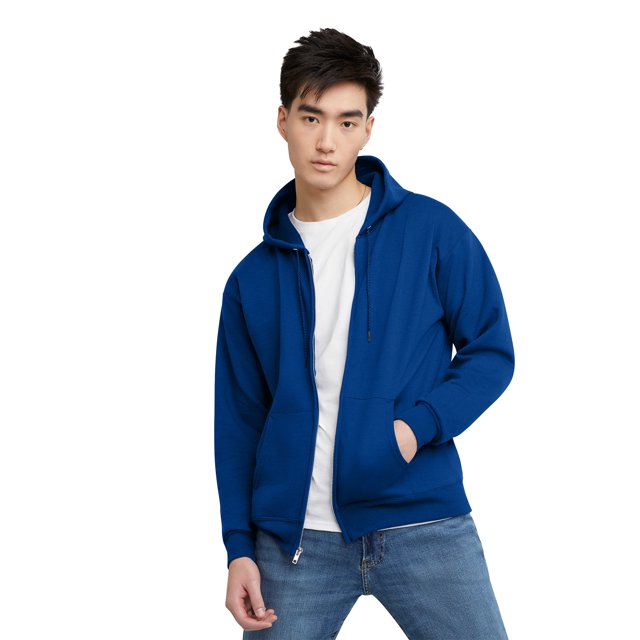 Hanes Men's EcoSmart Full-Zip Fleece Hoodie, Sizes S-3XL - Walmart.com